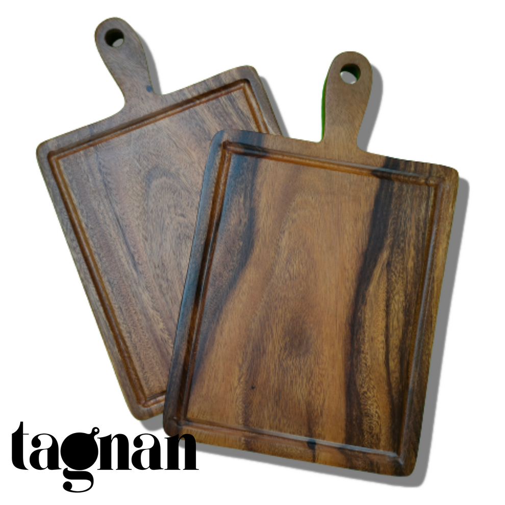 Tagnan Big Paddle Chopping Board with groove made from Acacia Wood