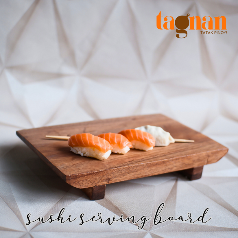 Tagnan Sushi Serving Board made from Acacia Wood